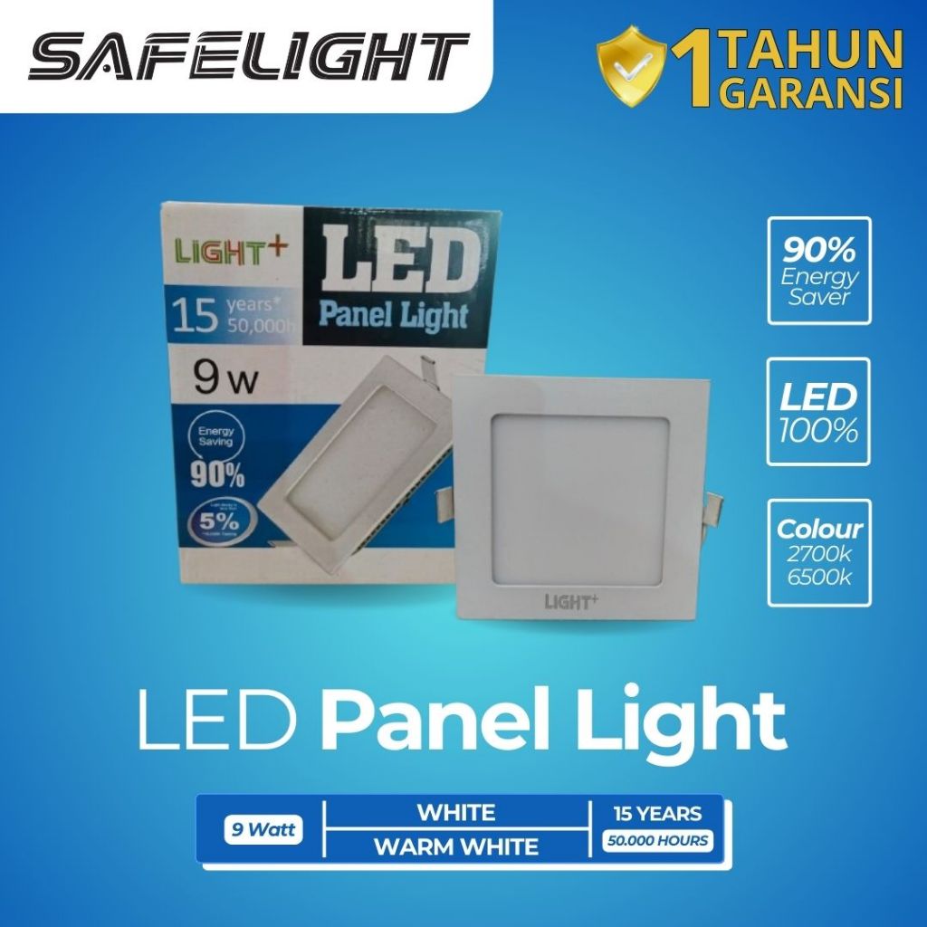 Jual LED DOWNLIGHT TEMPEL PLAFON SPR09 LED PANEL 9W 6500K LED ROUND ...