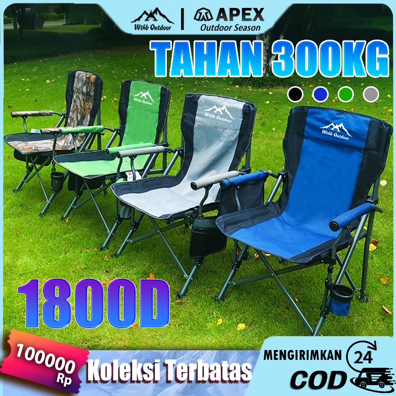 Jual Kursi Lipat Outdoor Camping Kursi Lipat Mancing Portable Kain ...