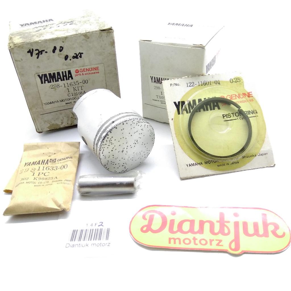 Jual Piston Seher + Ring Cincin Per Pir Kit Set Oversize Os 25 Yamaha ...