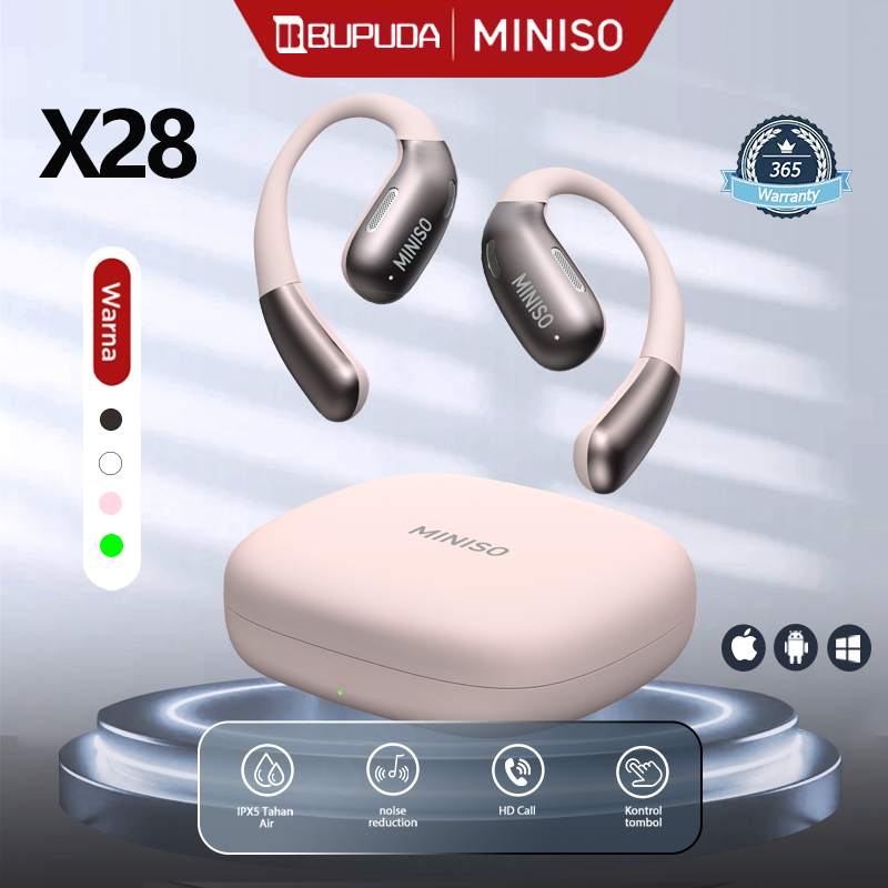 Jual BUPUDA X MINISO X28 OWS True Wireless Headphones Bluetooth 5.4 ...