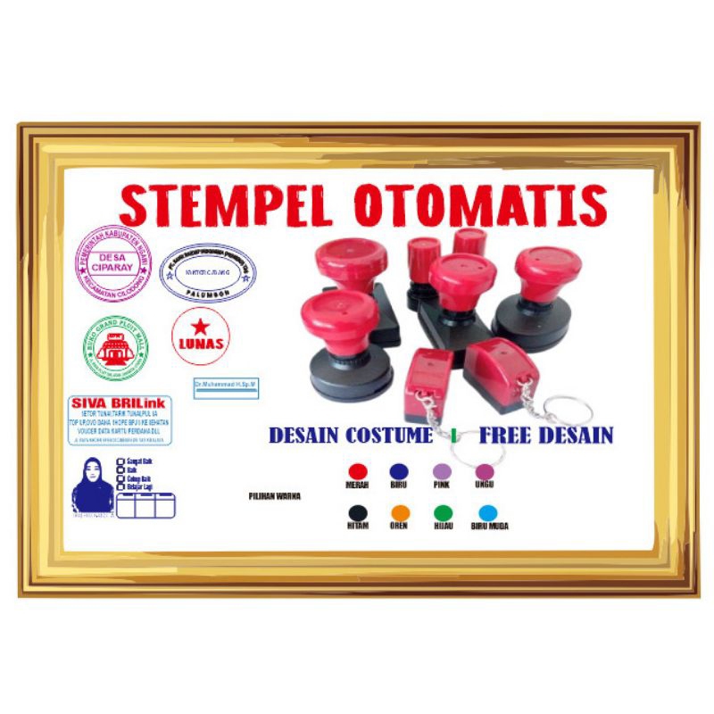 Jual Stempel custem berbagai macam ukuran,ukuran kecil,ukuran standar ...