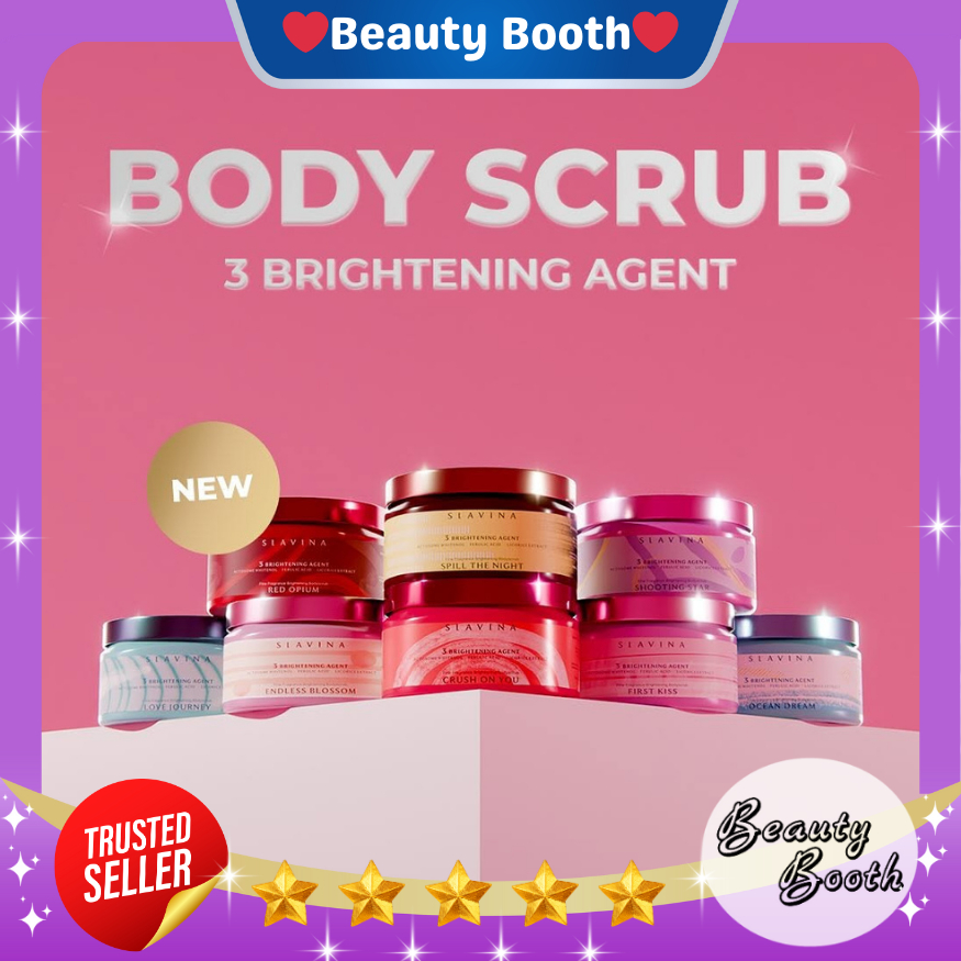 Jual SLAVINA Body Scrub 300gr | Spill The Night First Kiss Endless ...