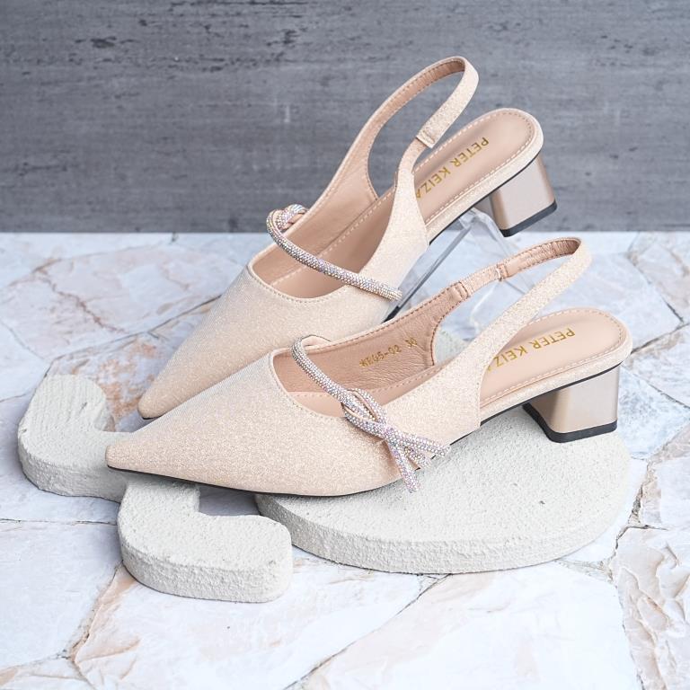 Jual Peter Keiza Sandal Pesta Wanita Tali Belakang Heels 3 cm WB 05-02 ...