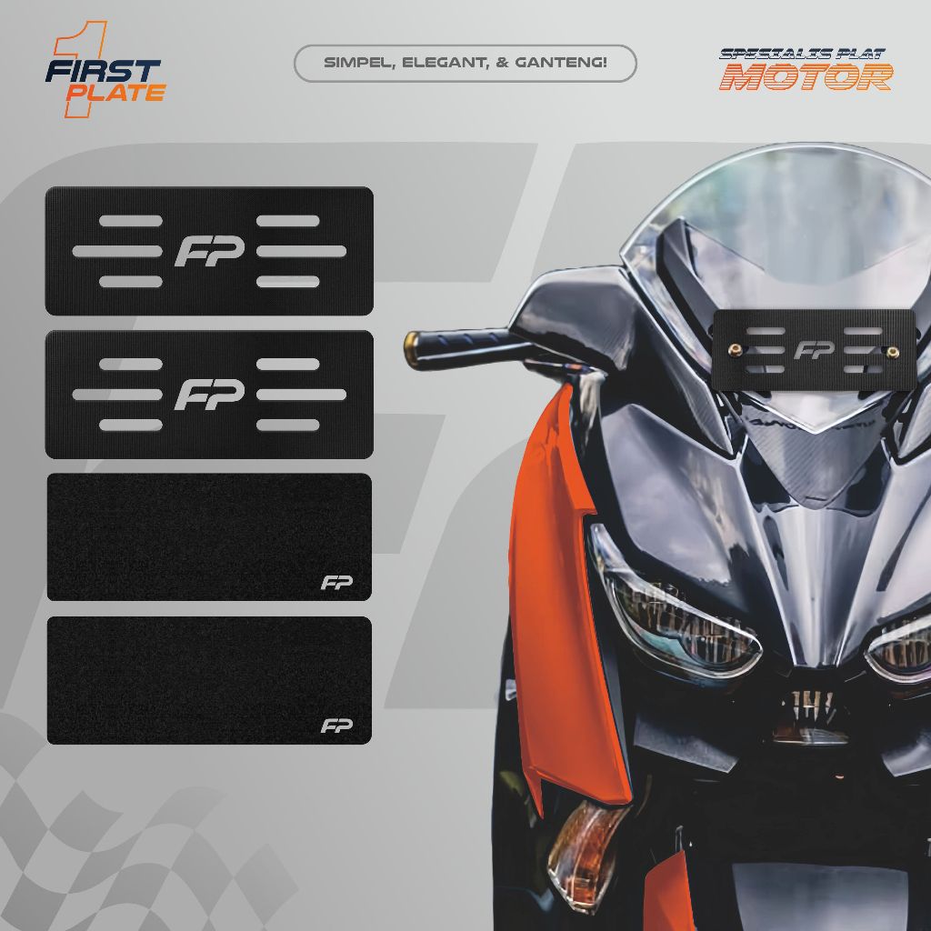 Jual Dudukan Tempat Tatakan Plat Nomor Motor Frameless Tanpa Frame ...