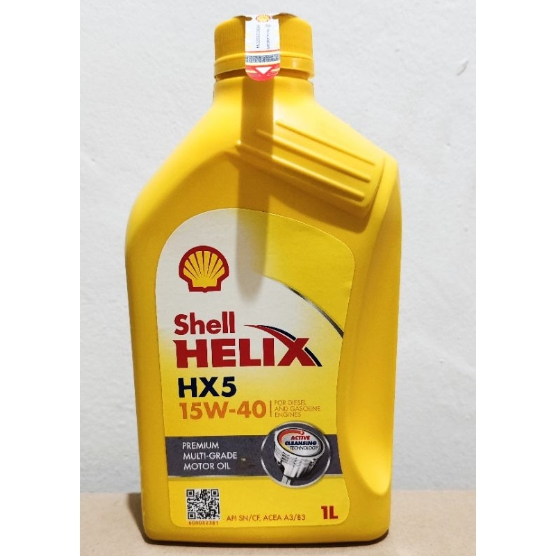 Jual Oli Shell Helix HX5 1L SAE:15W-40, Oli Motor | Shopee Indonesia