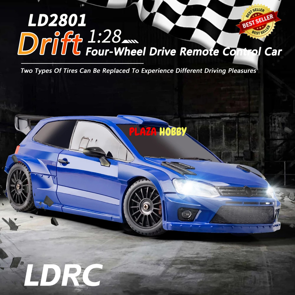 Jual LD2801 mini rc drift full propo 2.4ghz 4WD VW POLO on road remote ...