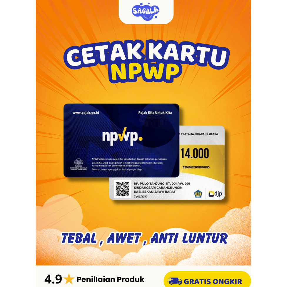 Jual Cetak Kartu NPWP | Shopee Indonesia
