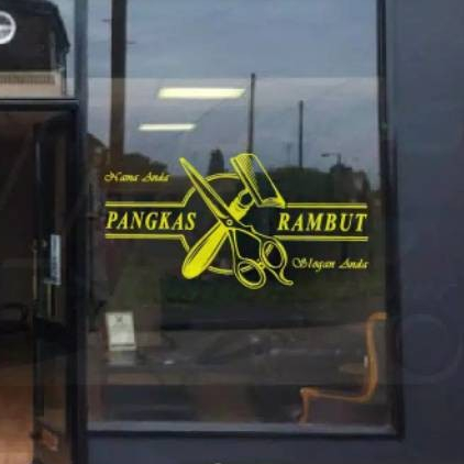Jual custom stiker pangkas rambut kaca stiker pangkas rambut barbershop ...
