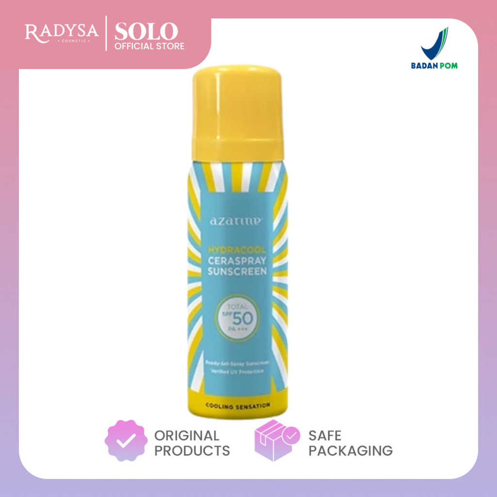 Jual 𝐑𝐀𝐃𝐘𝐒𝐀- Azarine Ceraspray Sunscreen Spray SPF 50 PA+++ with cooling sensation 50ml UV ...