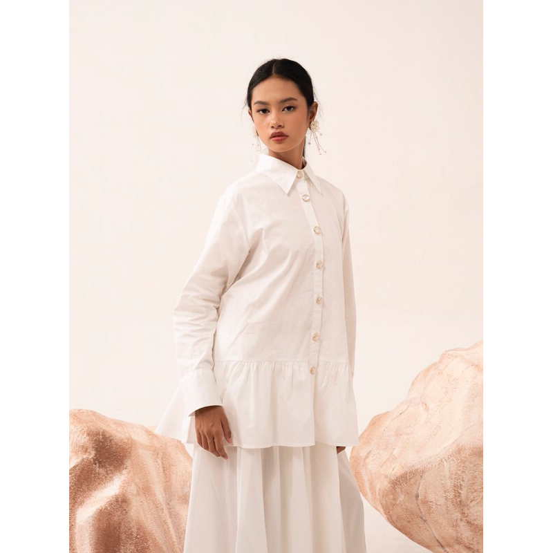 Jual Gail Shirt - Aleza Label | Raya 2025 | Blouse Wanita | Baju ...