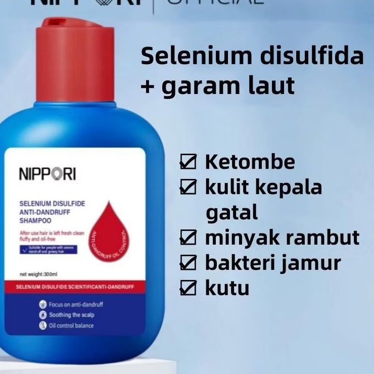 Jual (COD ORI) NIPPORI Selenium Disulfide Shampoo Helps control oil and ...