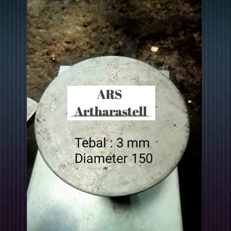 Jual Besi plat bulat diameter 150 mm tebal 3 mm | Shopee Indonesia