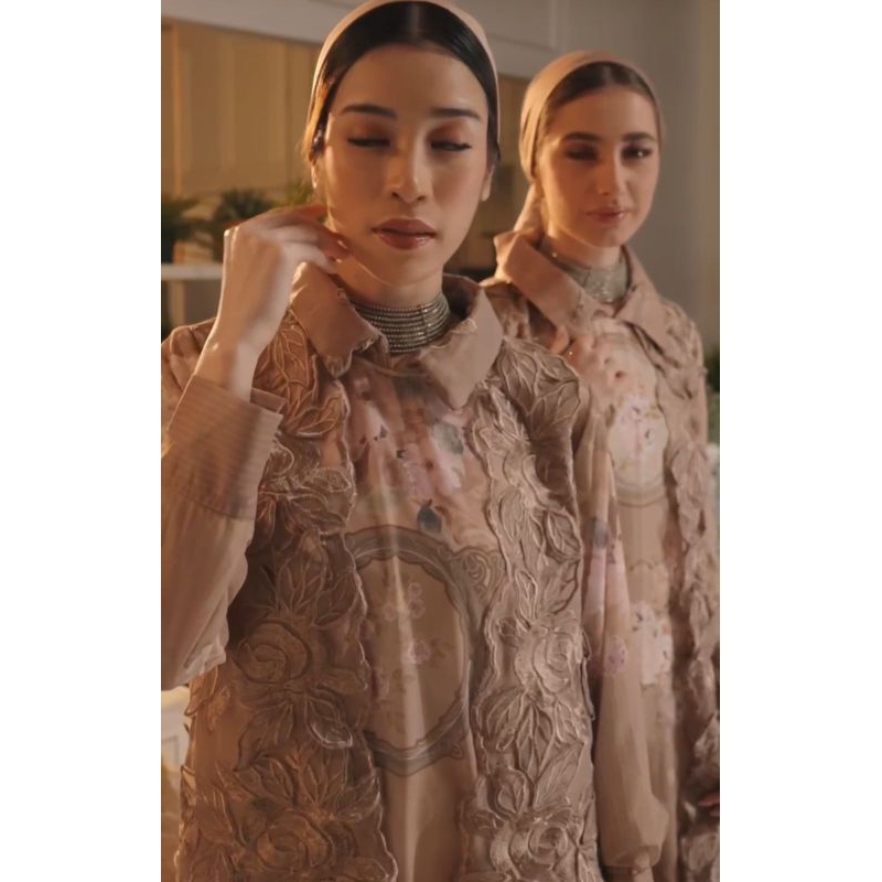 Jual PESONA OMG BORDIR 3D Mewah Elegant Gamis Viral Terbaru | Shopee ...
