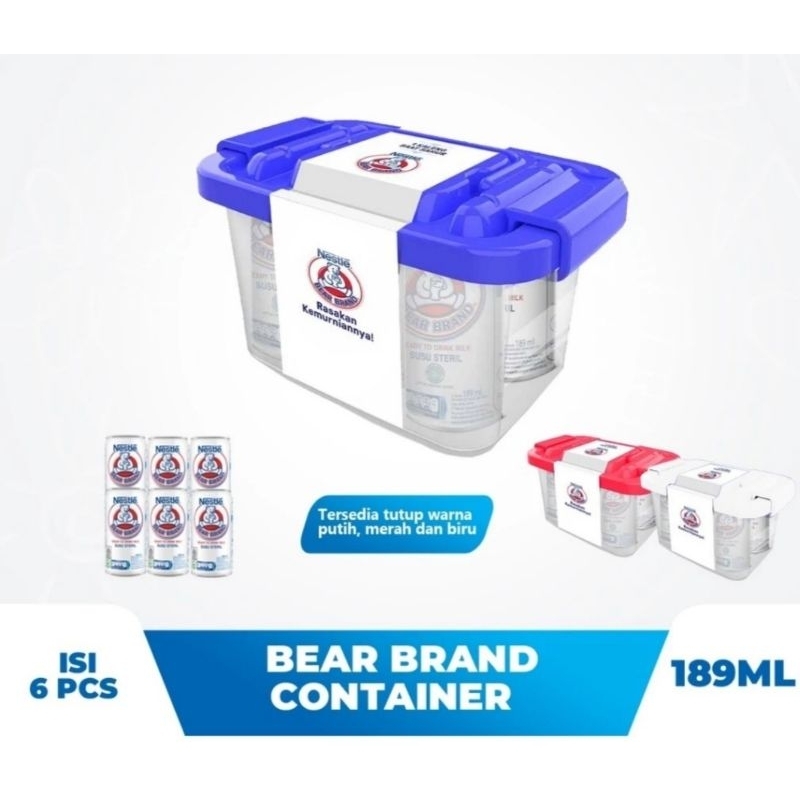 Jual Susu Beruang - Susu Steril 189 ml isi 6 Kaleng FREE CONTAINER BOX ...