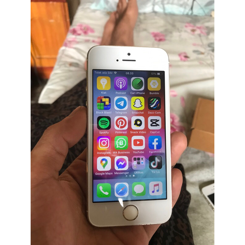 Jual HP IPHONE 5S 16/32/64/128GB ORIGINAL SUDAH TERINSTAL APLIKASI ...