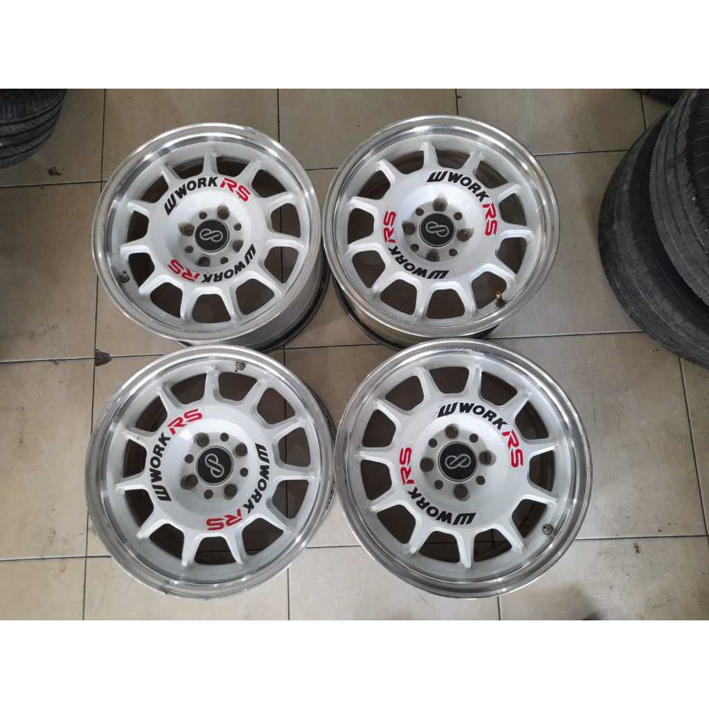 Jual Velg bekas Work RS Ring 15 H4x100 | Shopee Indonesia