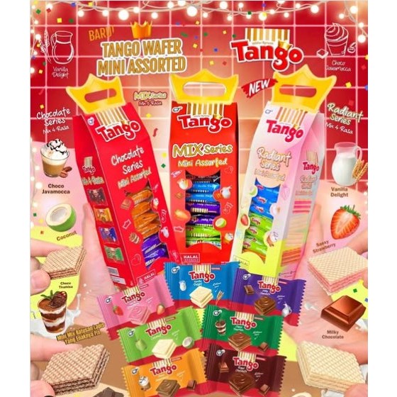 Jual Tango Wafer Mini Assorted isi 12Pcs x 4Gr / Tango Gift Hampers ...