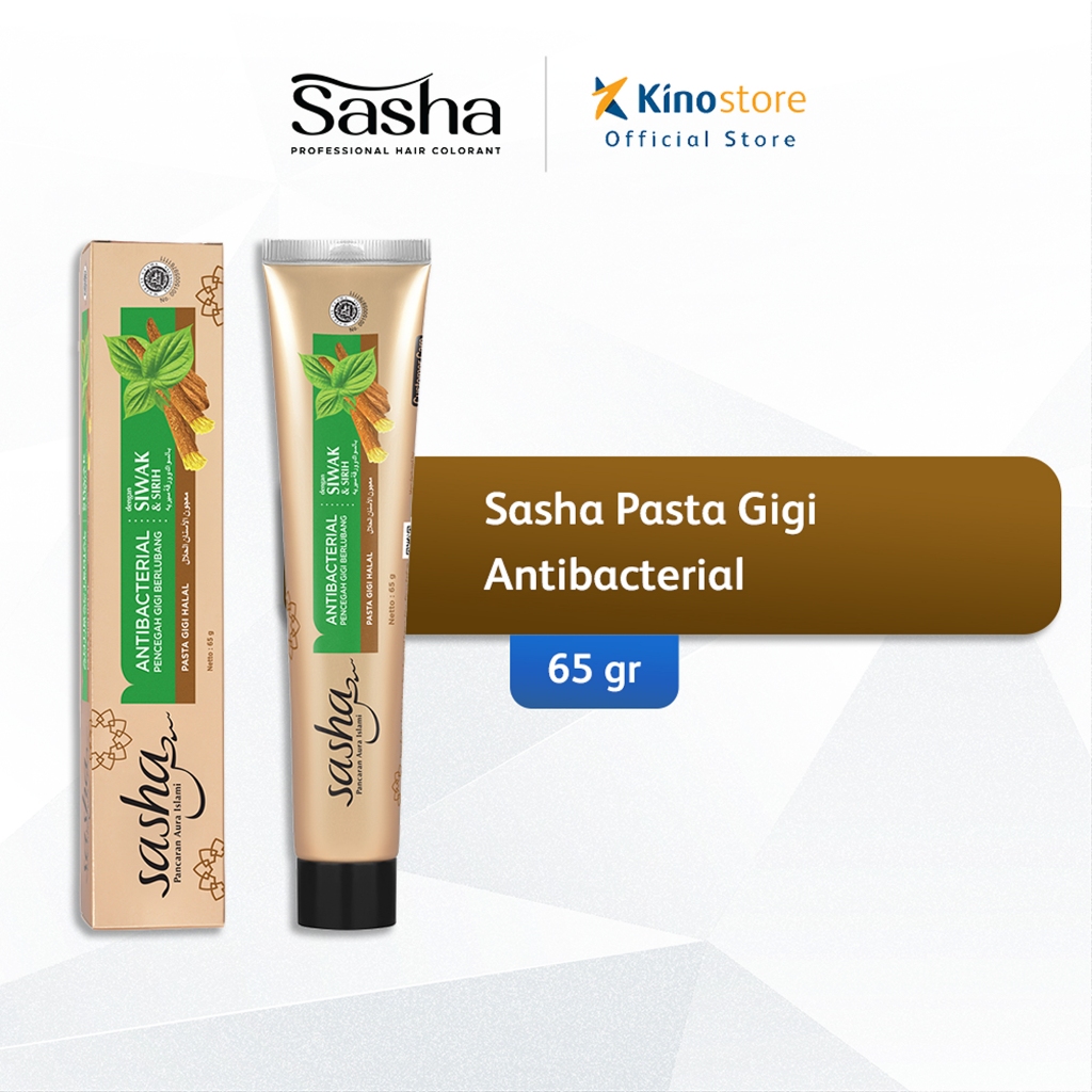 Jual Sasha Pasta Gigi Antibacterial 65gr | Shopee Indonesia