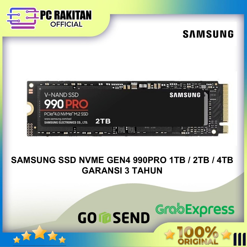Jual SAMSUNG SSD NVME GEN4 990 PRO 1TB PCIE 4.0 M.2 2280 3Y - UP TO 7450 MB/S (MZ-V9P1T0BW ...