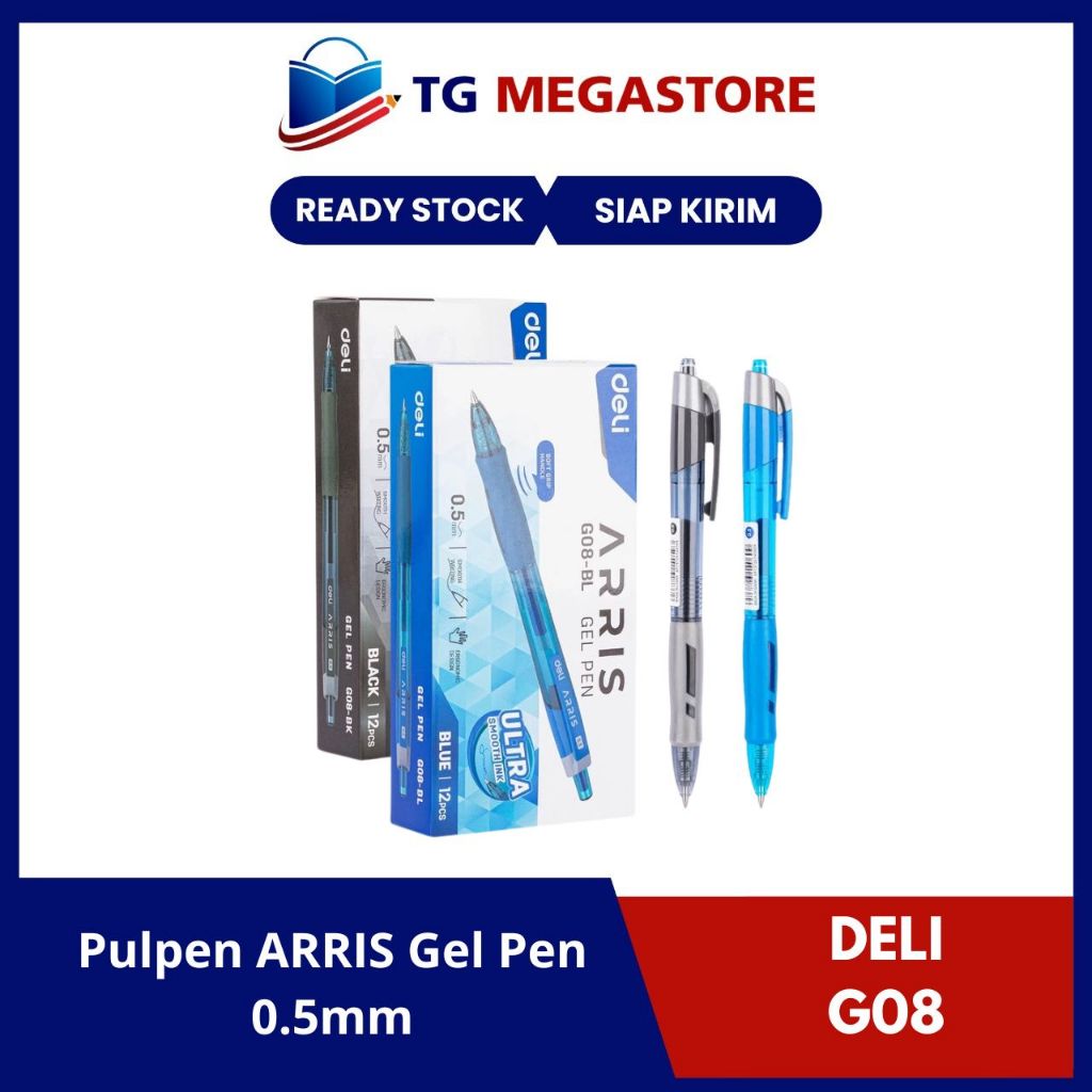 Jual Pulpen DELI ARRIS Gel Pen 0.5mm - G08 | Shopee Indonesia