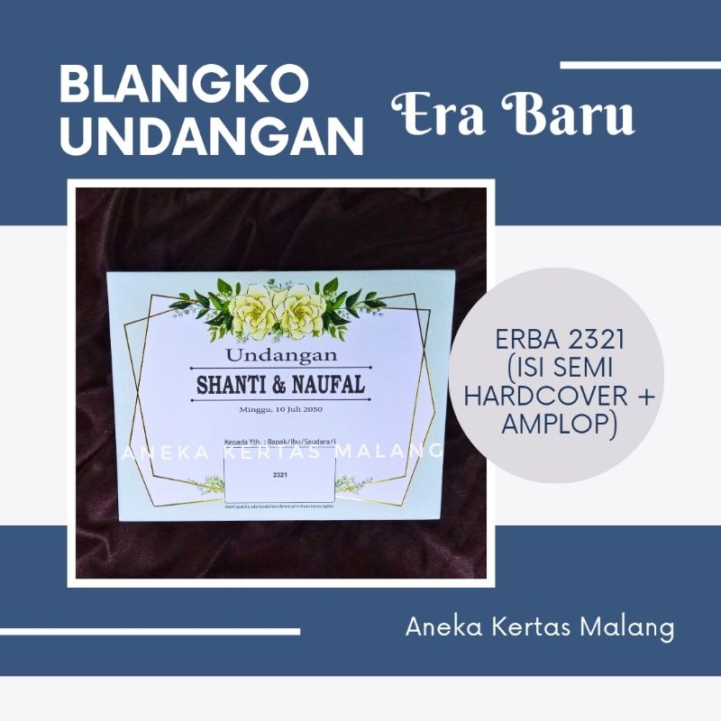 Jual Blangko Undangan Semi Hardcover Erba 2321 (Cek Deskripsi) | Shopee Indonesia