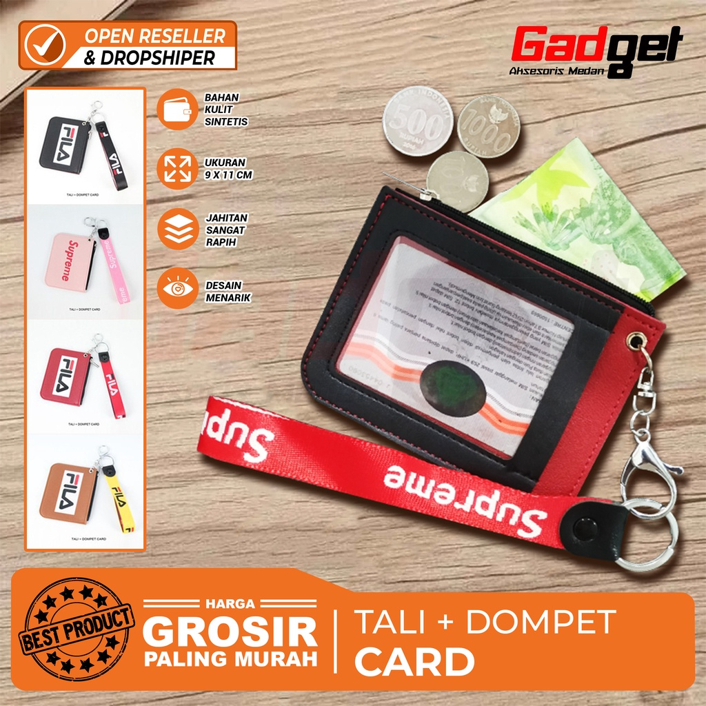 Jual DOMPET KARTU CARD DAN UANG RECEH + TALI / DOMPET KARTU PREMIUM ...