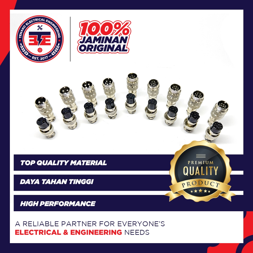 Jual GX16 Jack Aviation Plug Socket Konektor Kabel Tembaga MOBILE ...