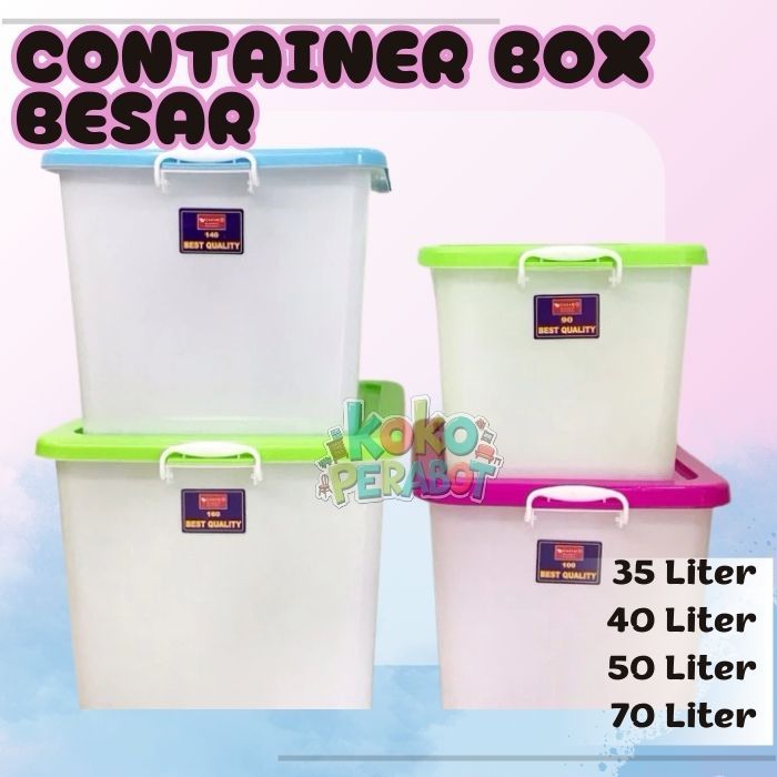 Jual Box Containier Besar Dengan Roda 35 L, 40 L, 50 L,, 70 L / Box ...