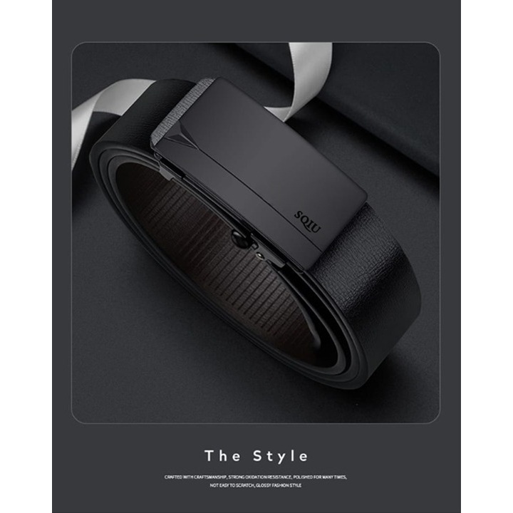 Jual Ikat Pinggang Pria Kulit SQIU Delight Fashion Style Tali Masuk ...