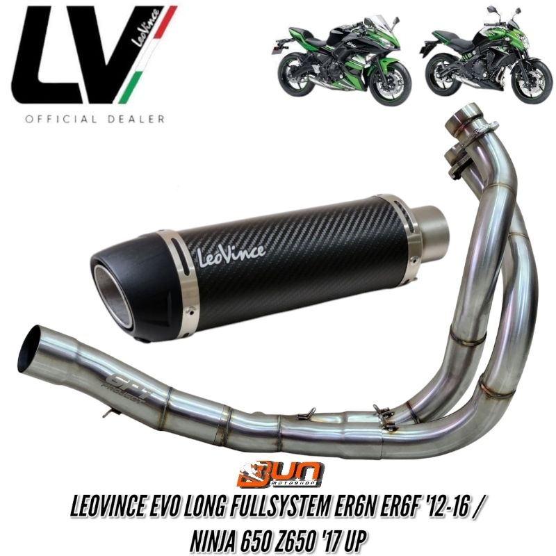 Jual Leovince evo long original Fullsystem Kawasaki ER6N NINJA 650 Z650 ...