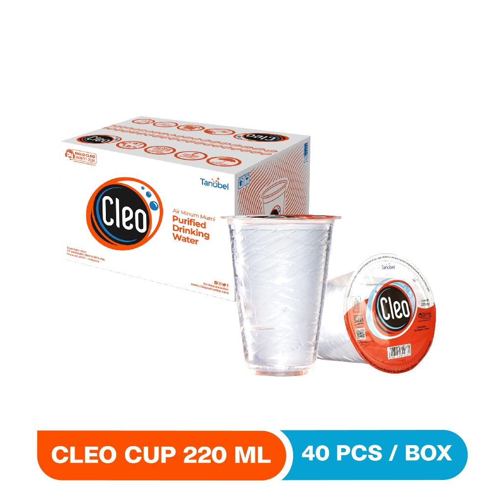 Jual Cleo Air Murni Cup 220ml (40 Pcs) | Shopee Indonesia