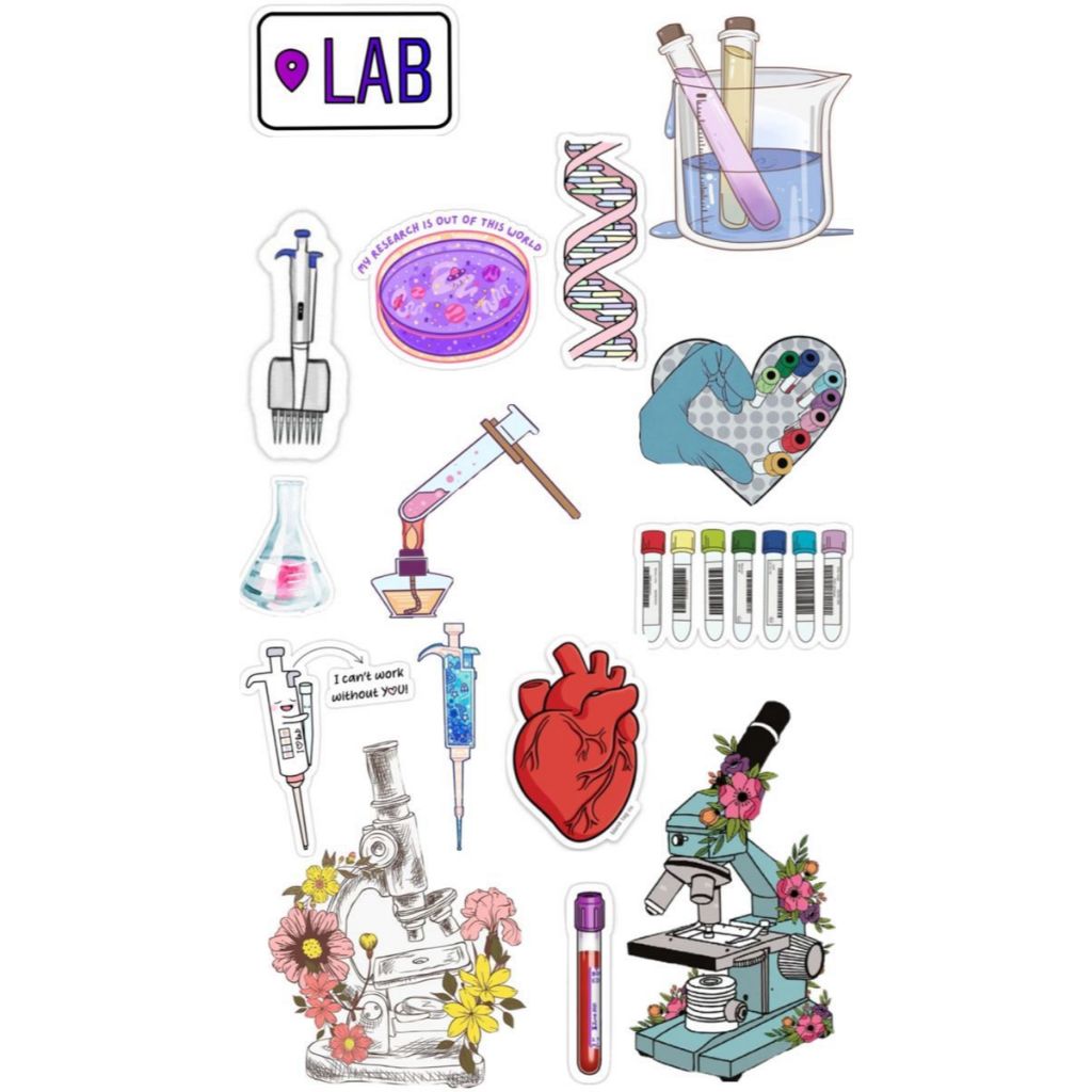 Jual Stiker anti air Lab -+ 15 pcs all in Laboratory biomedical untuk ...