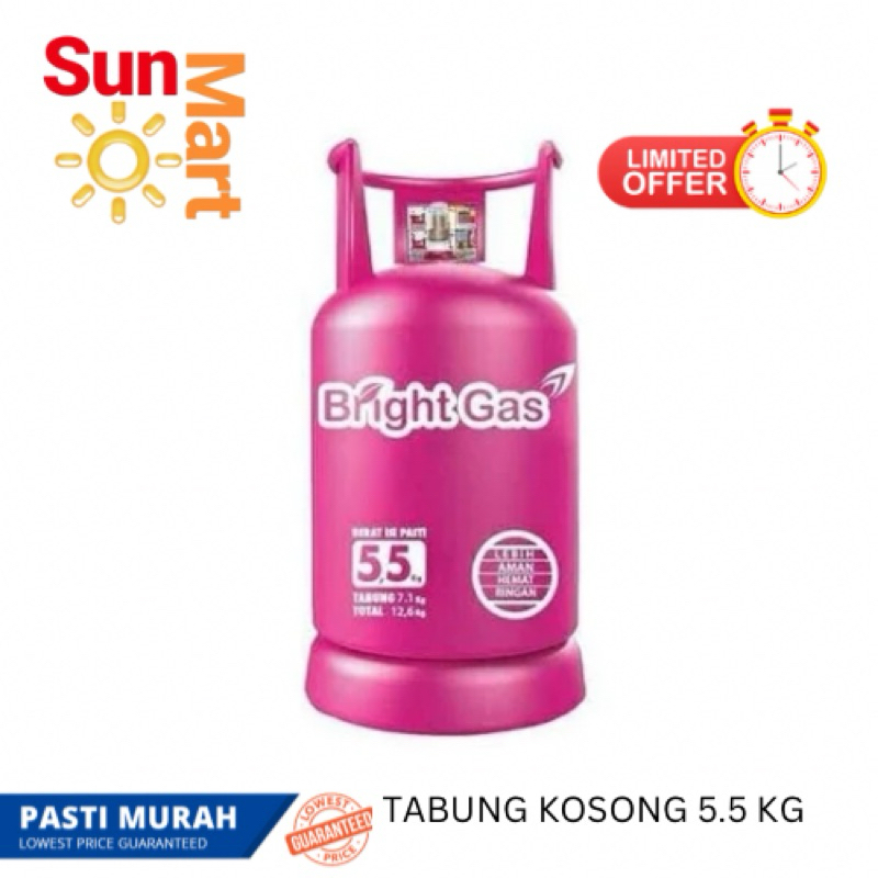 Jual TABUNG GAS 5,5 KG ( Bright Gas ) ISI / KOSONGAN PINK | Shopee Indonesia