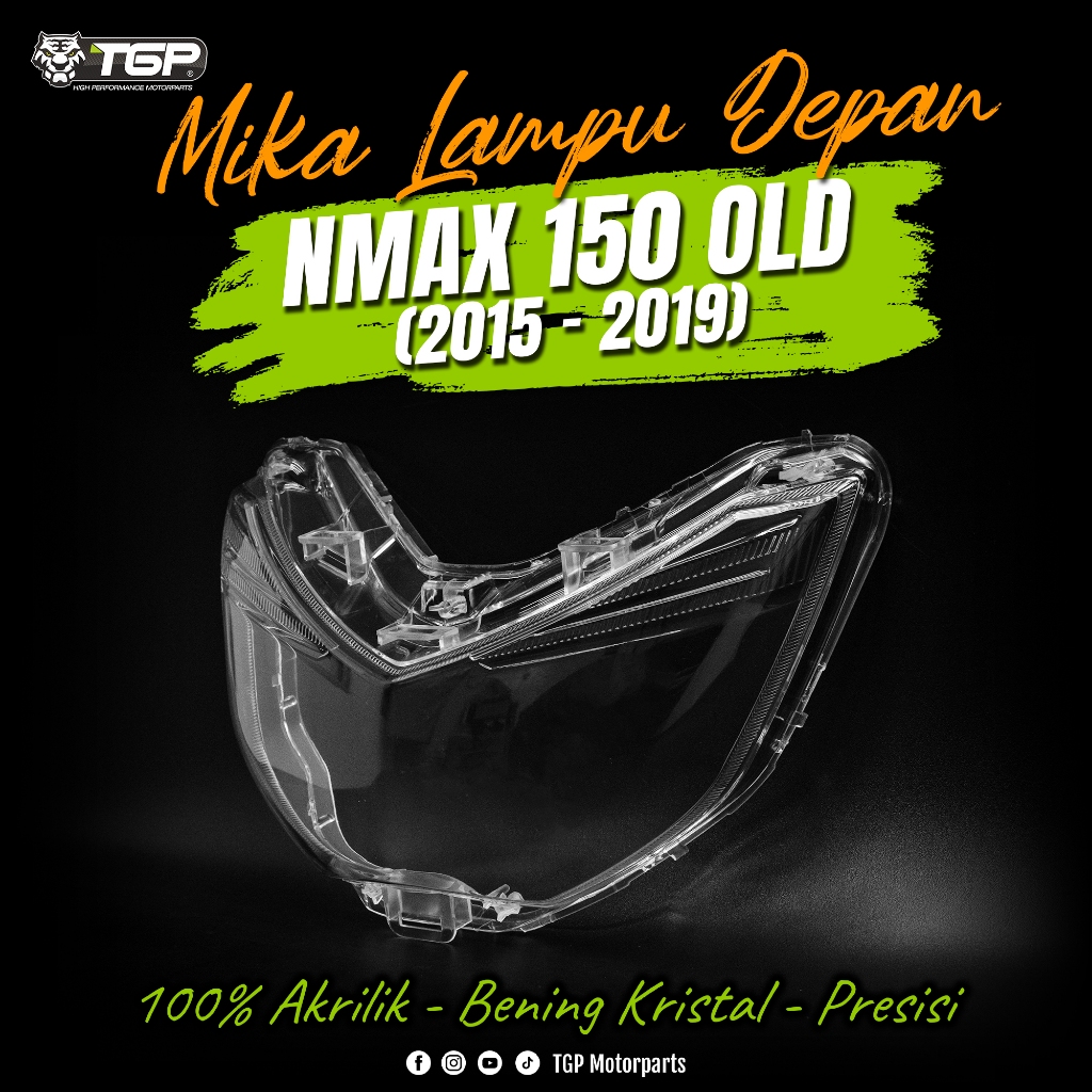 Jual Mika Lampu Depan Headlamp Nmax Old 2015 - 2019 bening akrilik ...