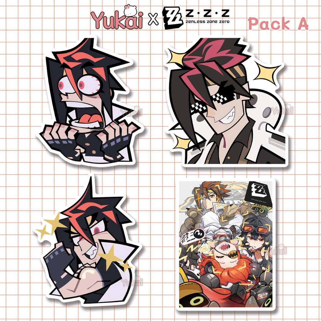 Jual Stiker Anton Zenless Zone Zero (ZZZ) Premium - Sticker Pack Anime ...