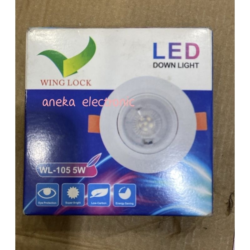 Jual Wing Lock/Apollo Lampu Led Sportlight 5Watt WL-105 Putih dan ...