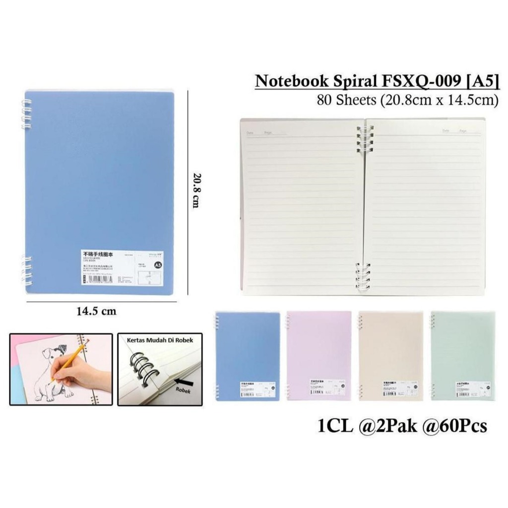 Jual WENGU NOTEBOOK SPIRAL RING BESI ORIGINAL - BUKU CATATAN SPIRAL 80 ...