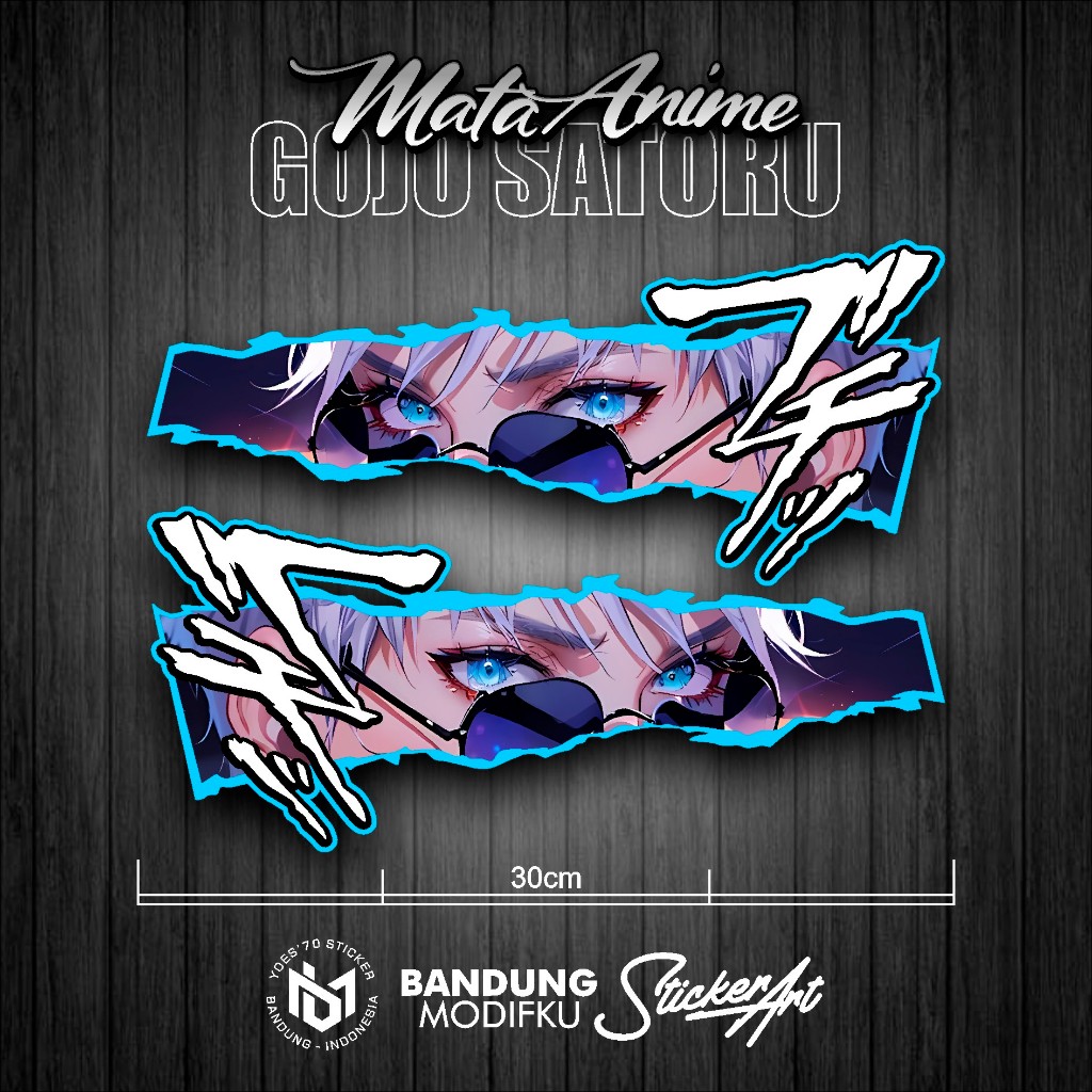 Jual STICKER MATA ANIME / STIKER / GOJO - 2 / DECAL MATA KIRI KANAN ...