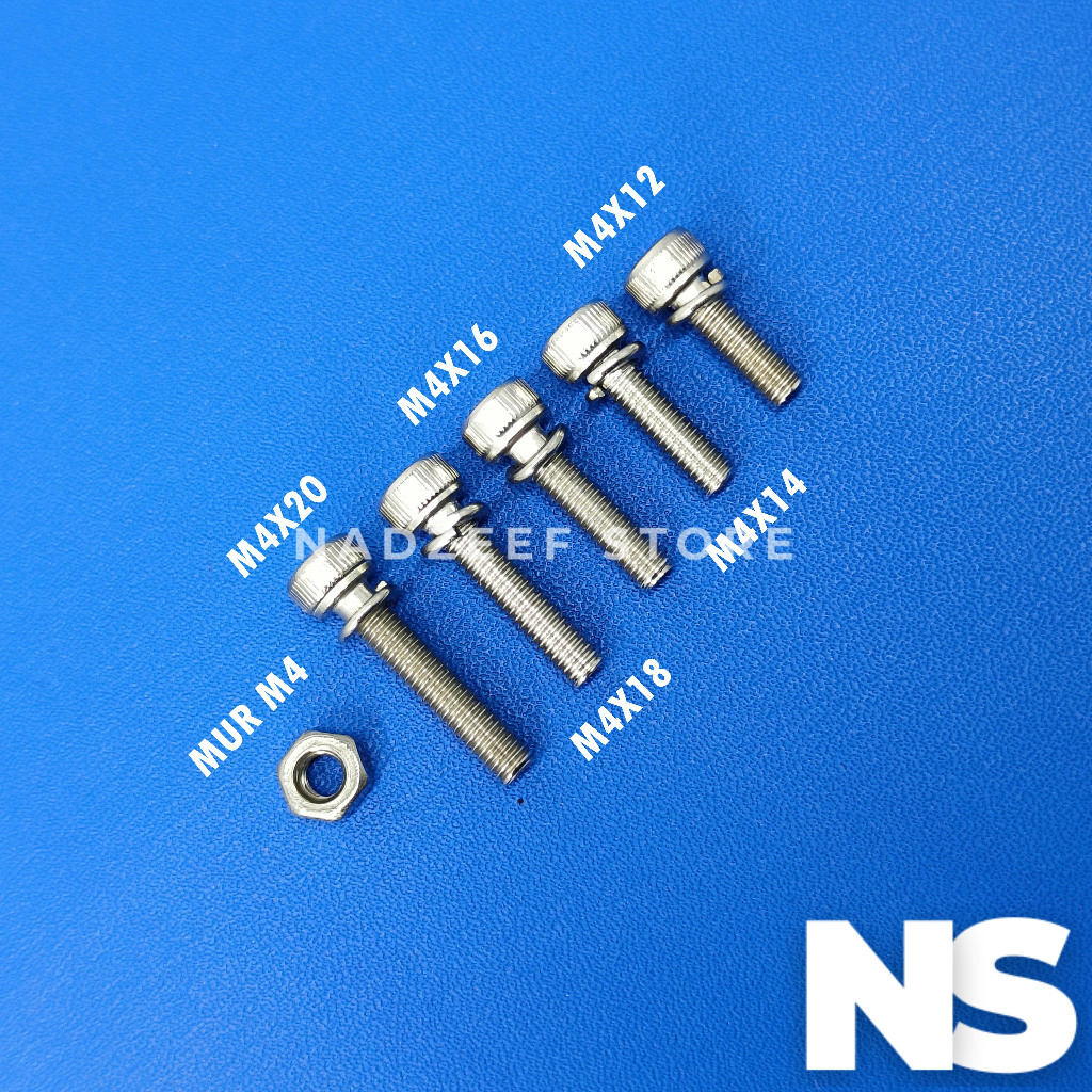 Jual Baut Mangkok Karburator Kunci L Ring Per Permanent Stainless Steel ...