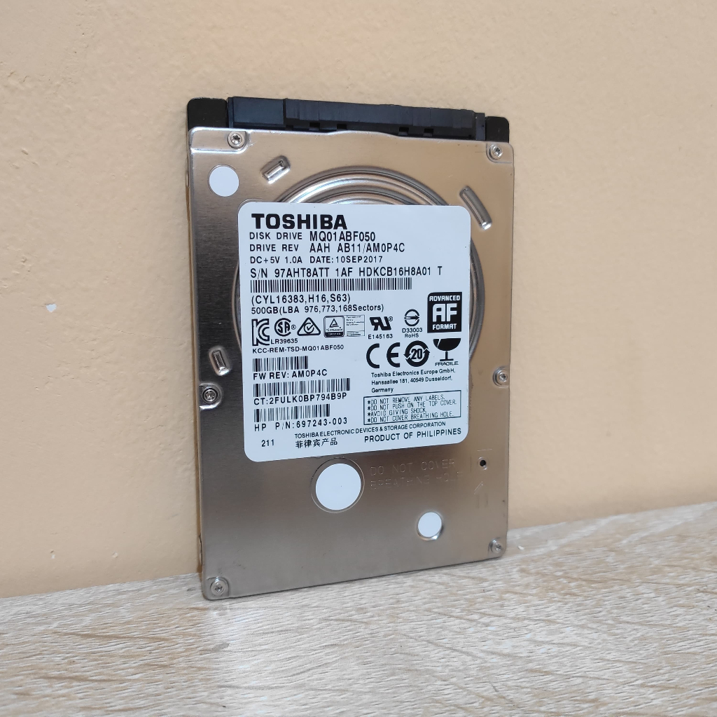 Jual HARDISK LAPTOP HARDISK PS 500GB SLIM TOSHIBA 2,5INCH | Shopee ...