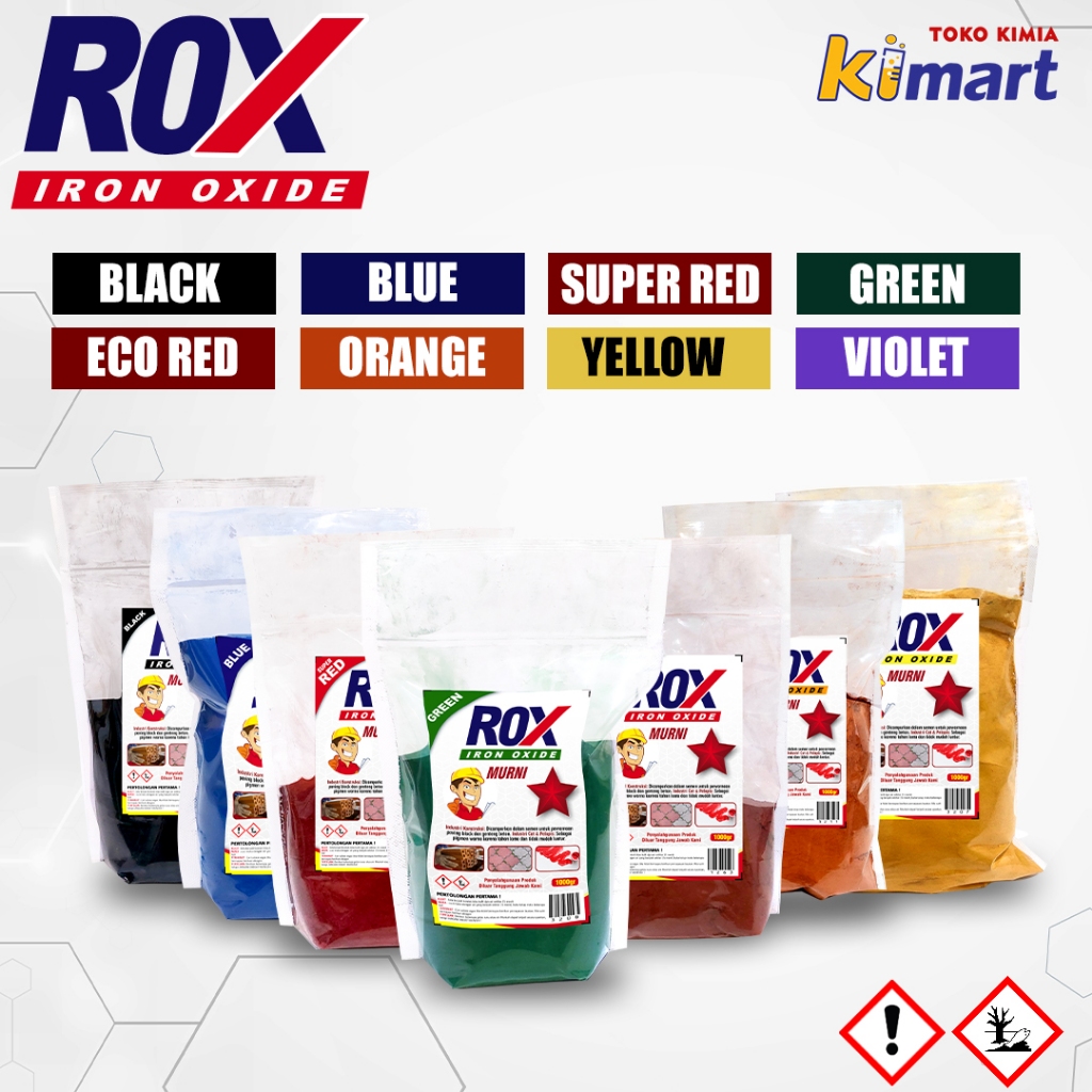 Jual ROX Iron Oxide Pigmen Pewarna Iron Oxide Powder 1000gr pigment ...