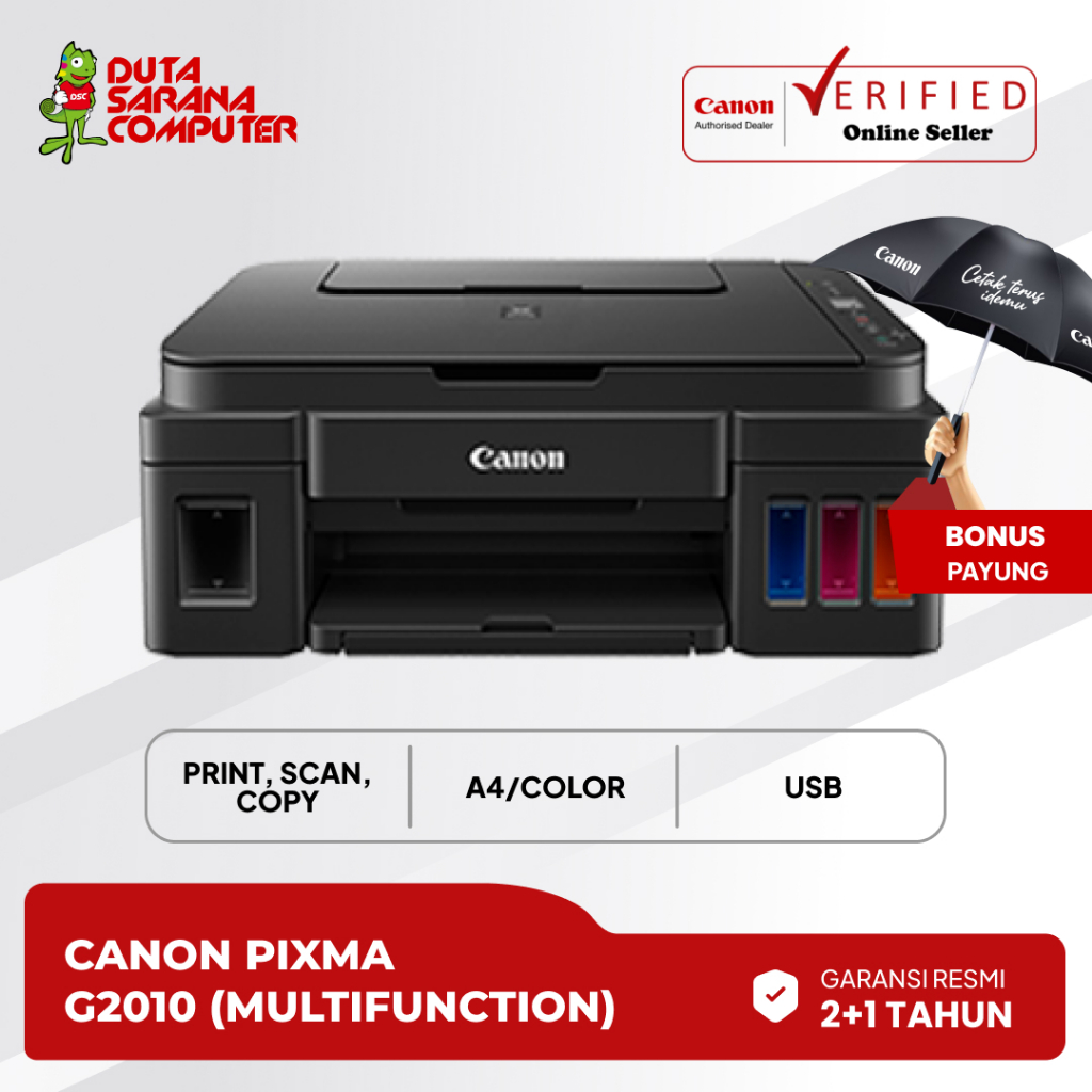 Jual CANON PIXMA G2010 PRINT, SCAN, COPY A4 PRINTER - BEST SELLER ...