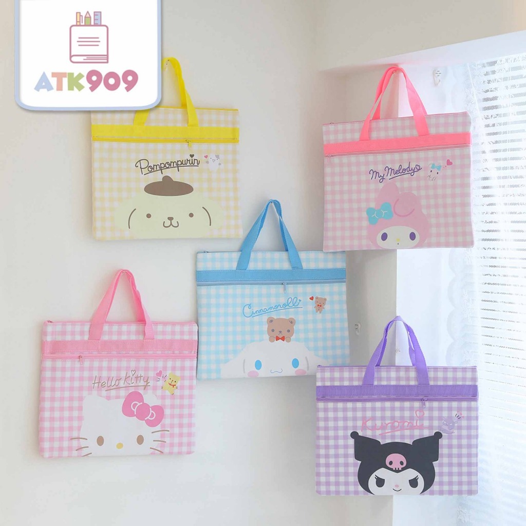 Jual ATK909 SANRIO MAP KAIN TAS FOLDER ANAK Phoebe Tas Map Kain tas ...