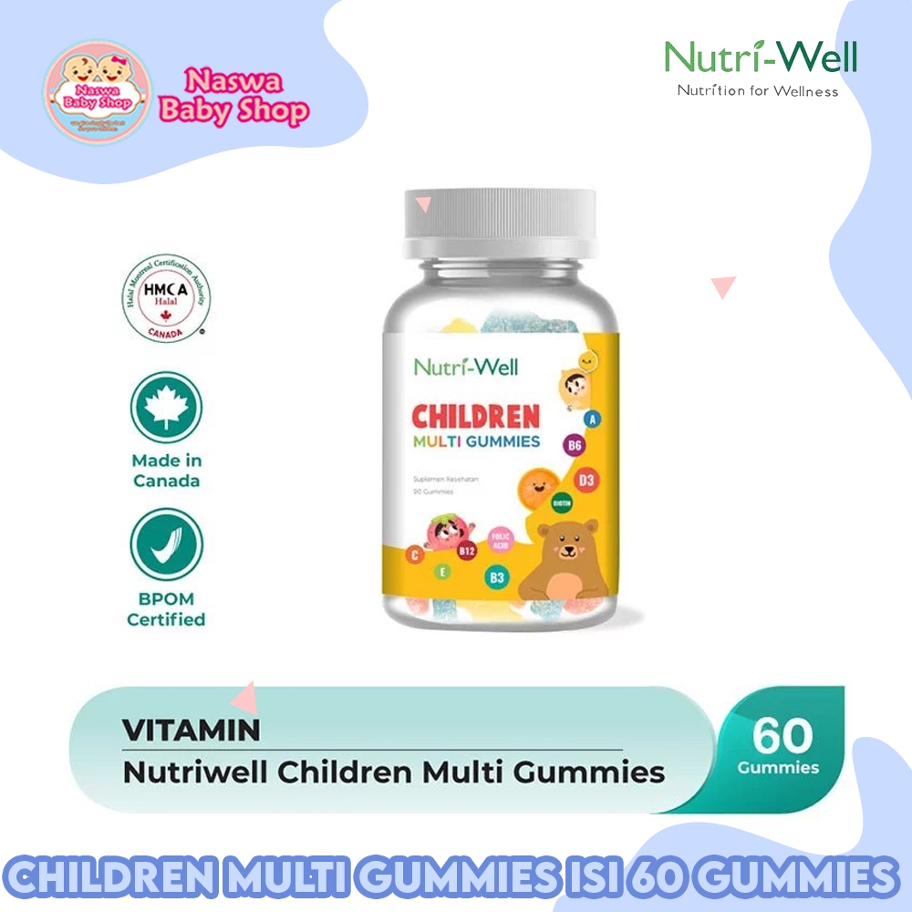 Jual Nutriwell Children Multi Gummies Suplemen Kesehatan Anak Isi 60 ...