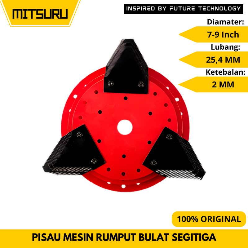 Jual MITSURU Pisau Bulat Potong Rumput Pisau Potong Rumput Pisau Gerigi ...