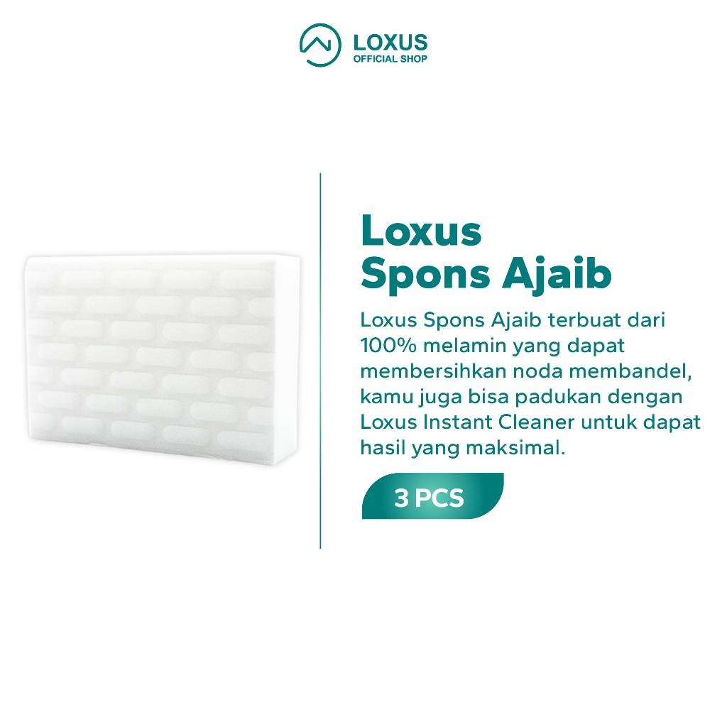Jual Loxus Spons Ajaib Pembersih Semua Noda Kotoran | Shopee Indonesia