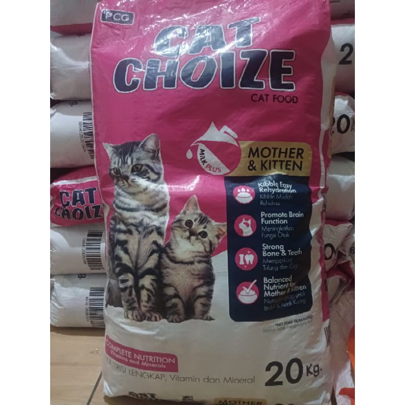 Jual Cat Choize Kitten Mother 20kg , 1 Karung freshpack | Shopee Indonesia