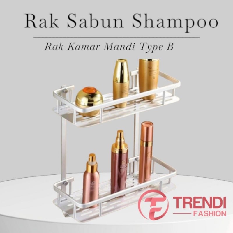 Jual Rak Kamar Mandi Stainless Serbaguna Rak Sabun Shampoo Type B ...