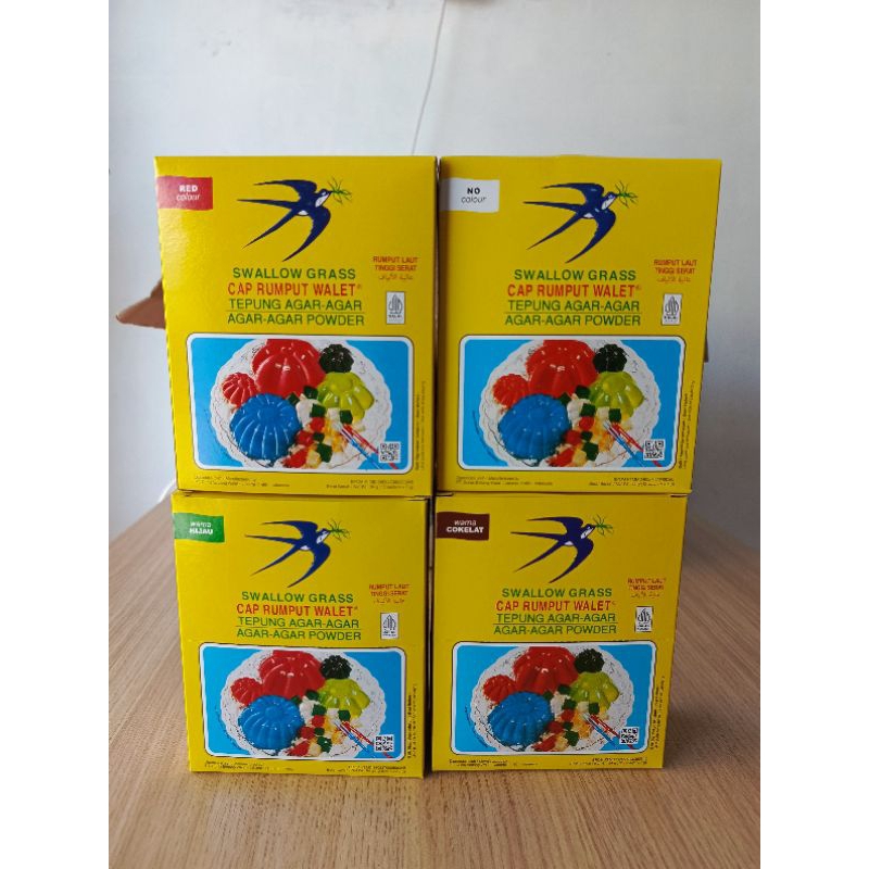 Jual AGAR-AGAR SWALLOW CAP RUMPUT WALET PER BOX isi 12 sachet | Shopee ...