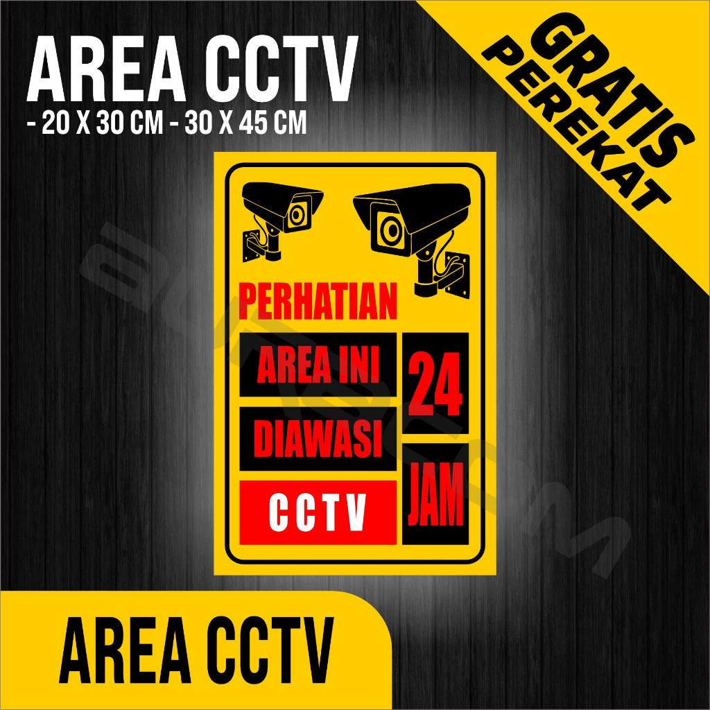 Jual PAPAN AKRILIK dan STIKER, WARNING - AREA CCTV, AKRILIK CUSTOM ...